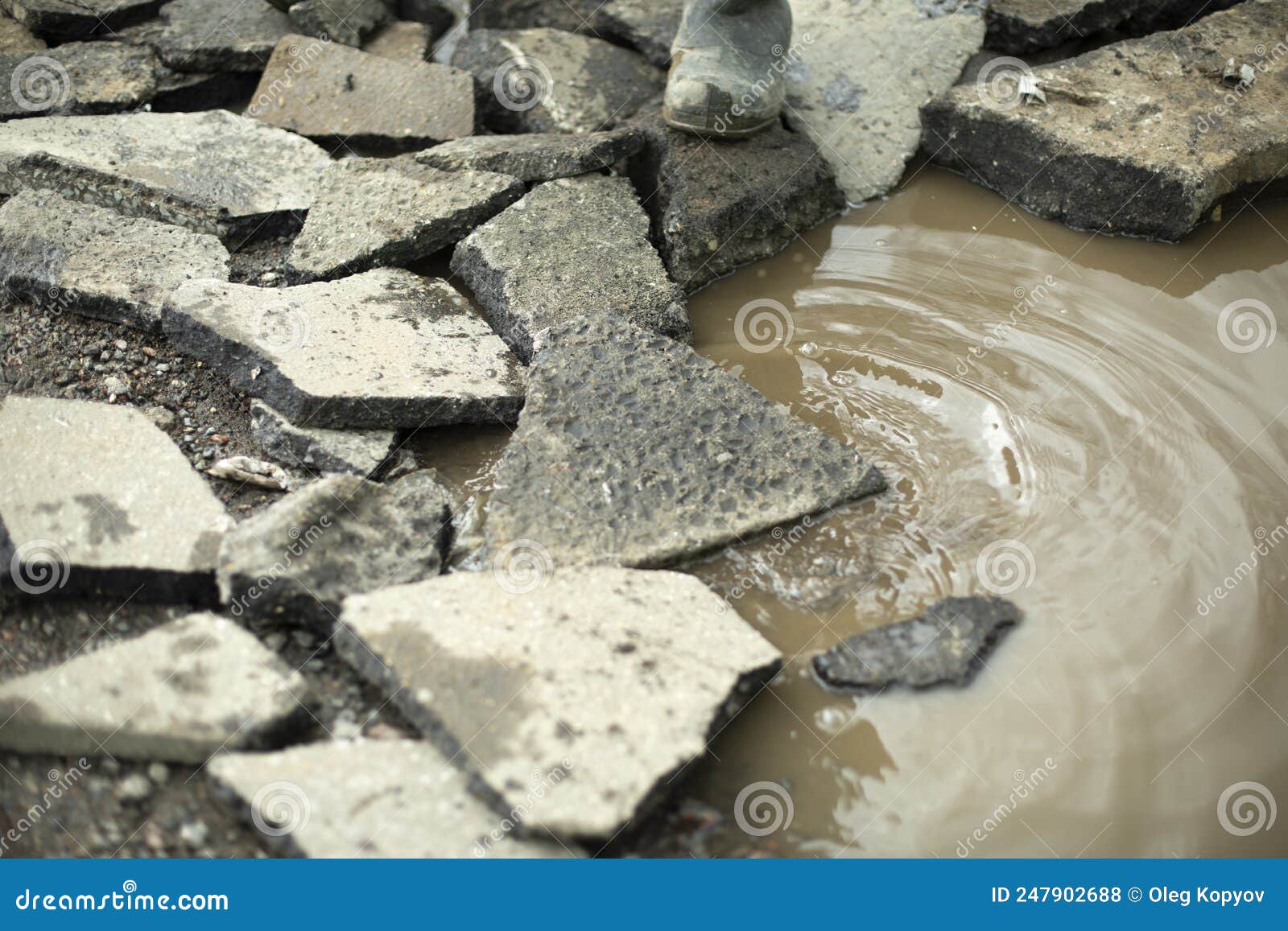 Lots of Stone. Construction Waste Stock Photo - Image of house ...