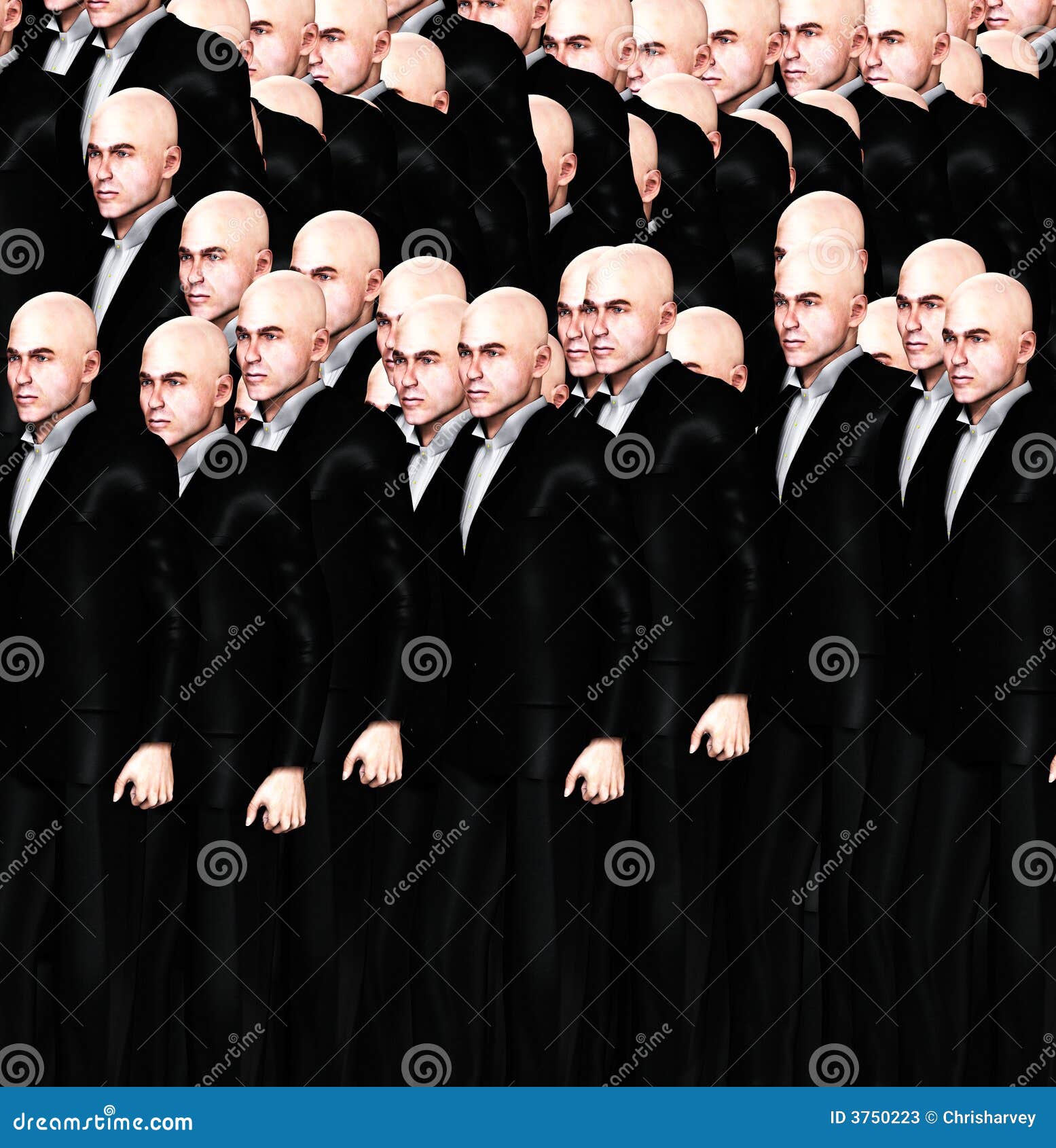 Lots of Suited Men stock illustration. Illustration of clone - 3750223