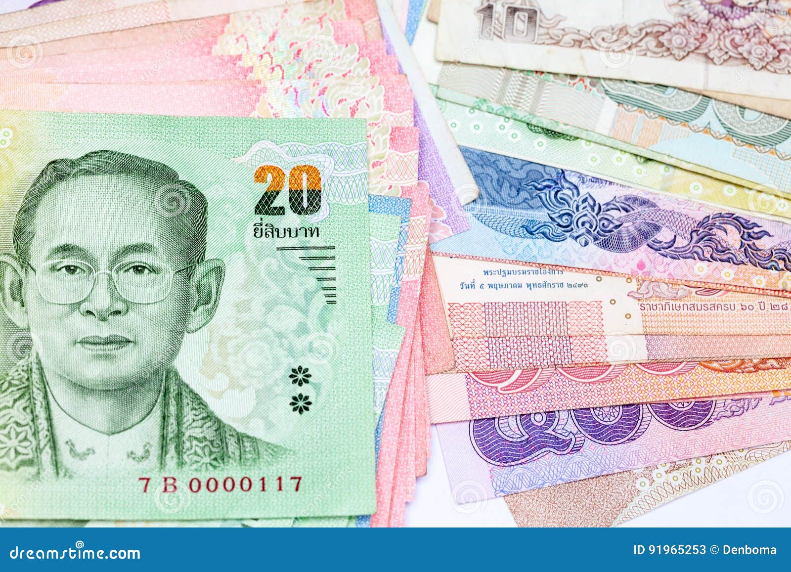 Lots of thai money stock image. Image of currency, king - 91965253