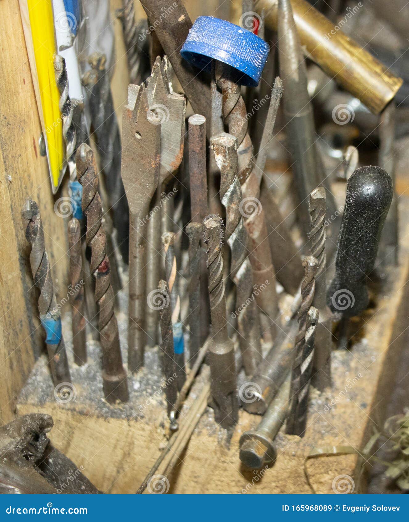 Lots of Tools in the Dirty Garage, Mechanical Tools Stock Image - Image ...