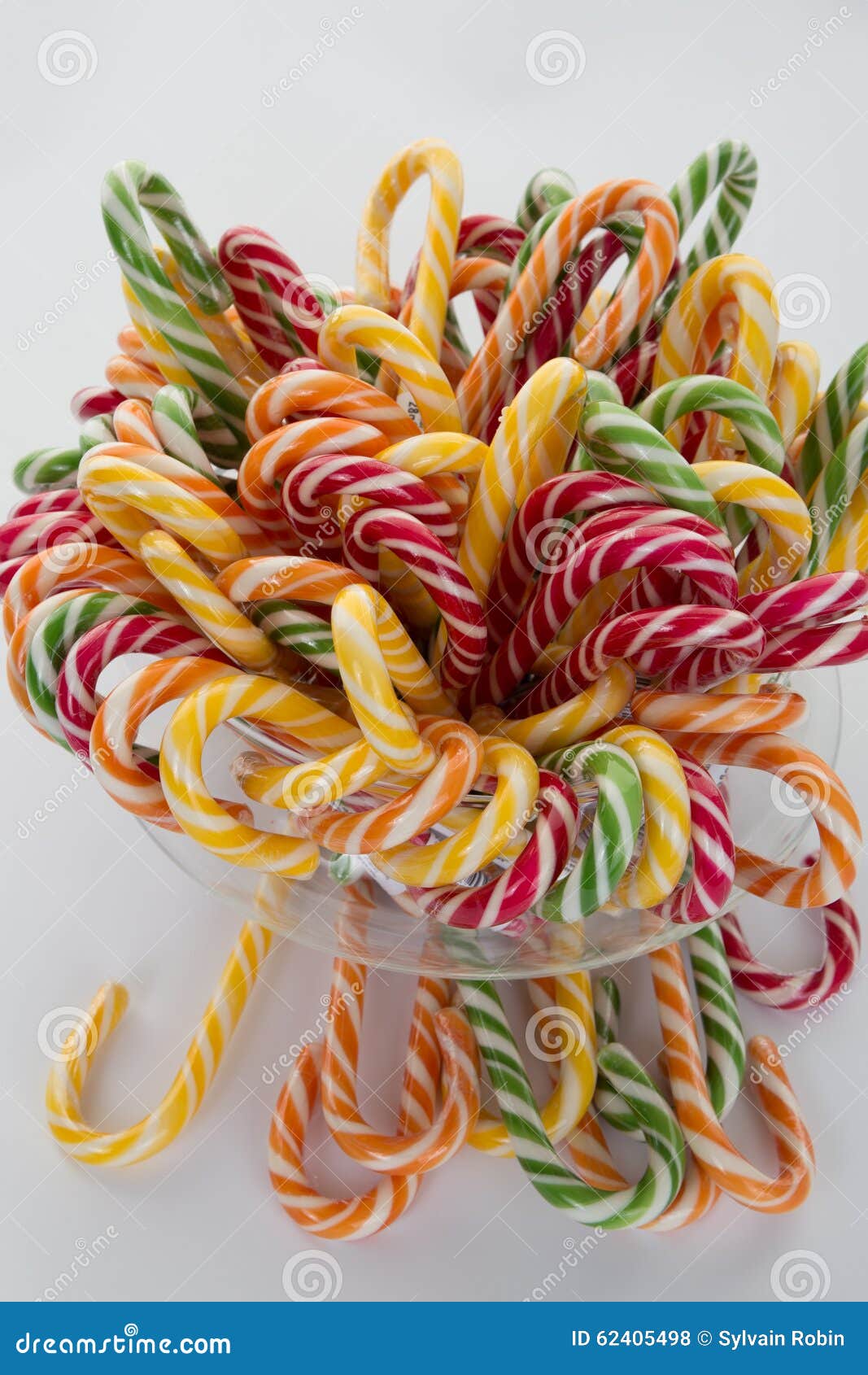 Lots of Twisted Candies in Different Nice Colors Isolated Stock Photo ...