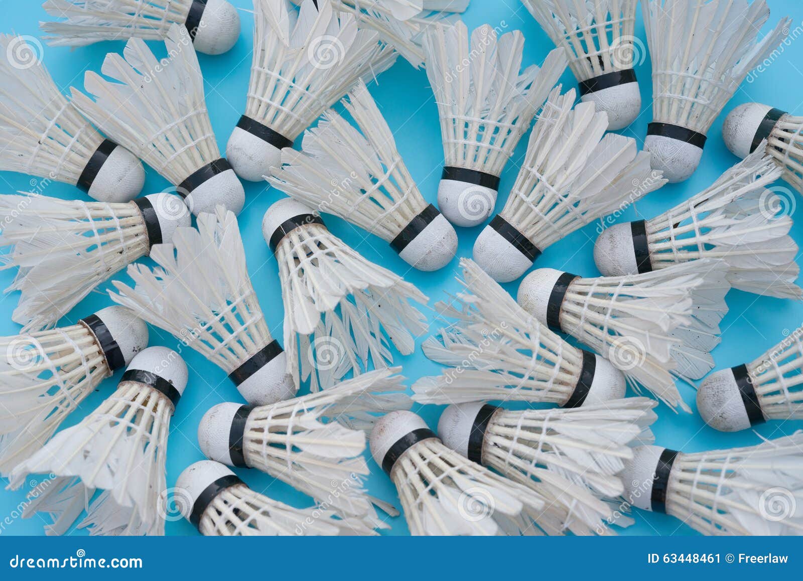Used Shuttlecocks On Badminton Court Stock Image | CartoonDealer.com ...