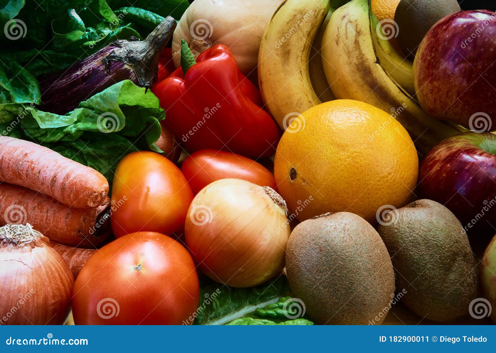 Lots of Vegetables and Fruits Stock Image - Image of apples, manzanas ...