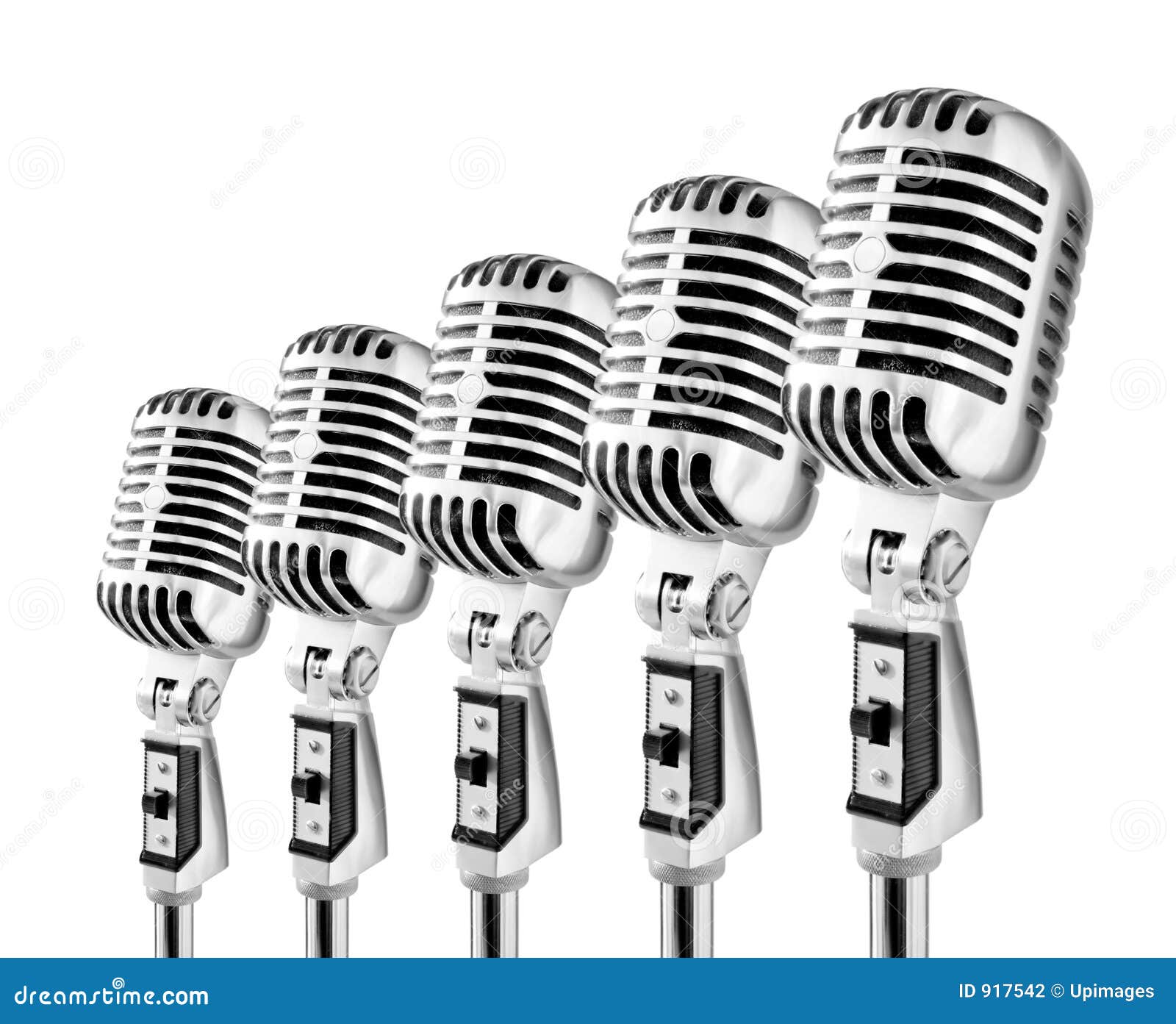 Vintage Mics Trio Microphone Rock Roll Singing Group Band Sing Song ...