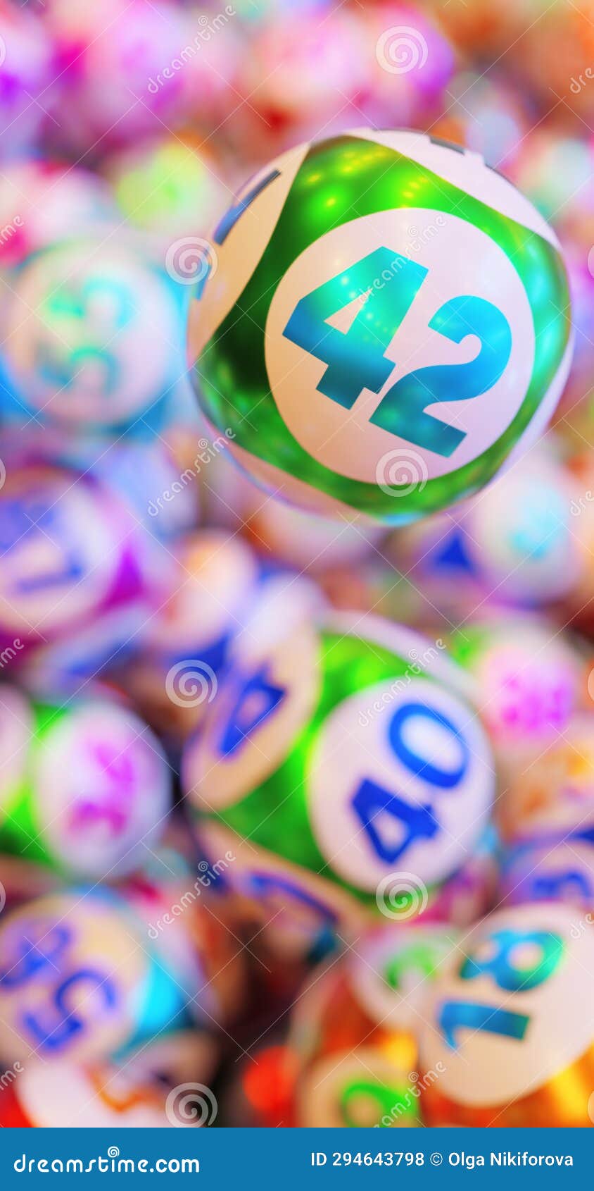 Lottery Ball with Number in Flight. Stock Illustration - Illustration ...