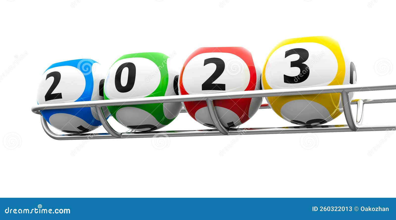 Lottery Balls 2023 Frame #2 Stock Illustration - Illustration of figure ...