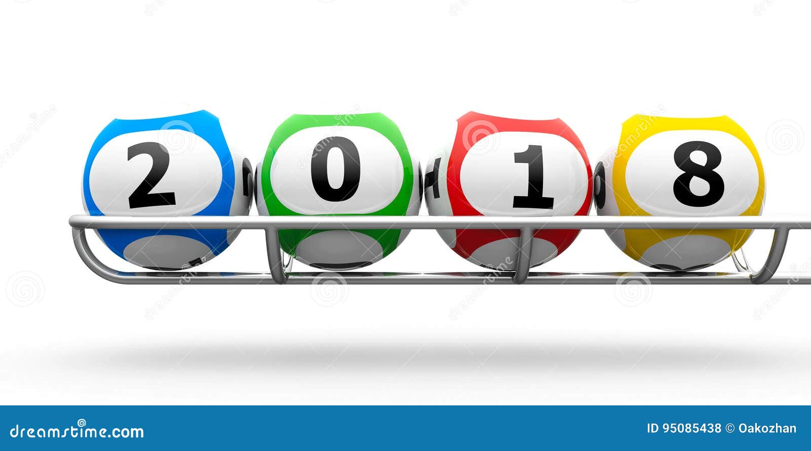 Lottery balls 2018 frame stock illustration. Illustration of figure ...