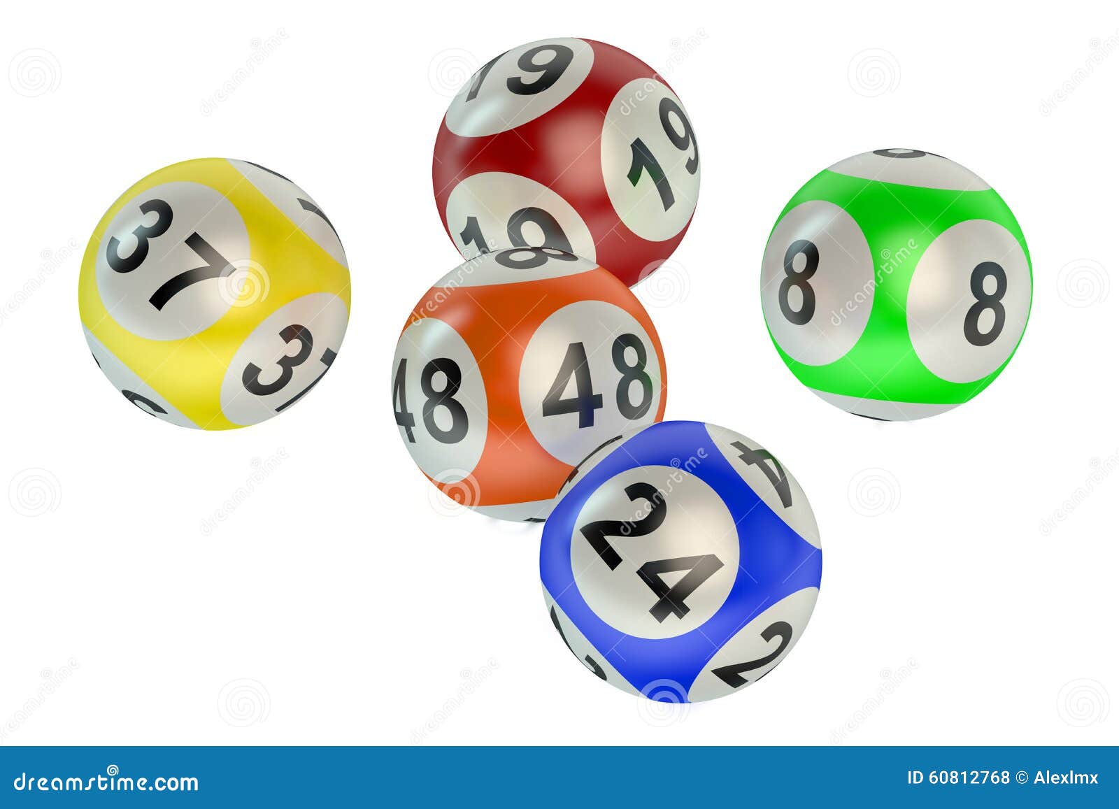 Lottery balls stock illustration. Illustration of multicolored - 60812768