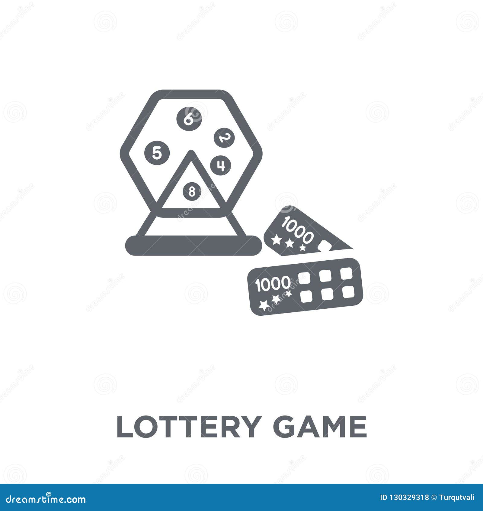Lottery Game Icon from Arcade Collection. Stock Vector - Illustration ...
