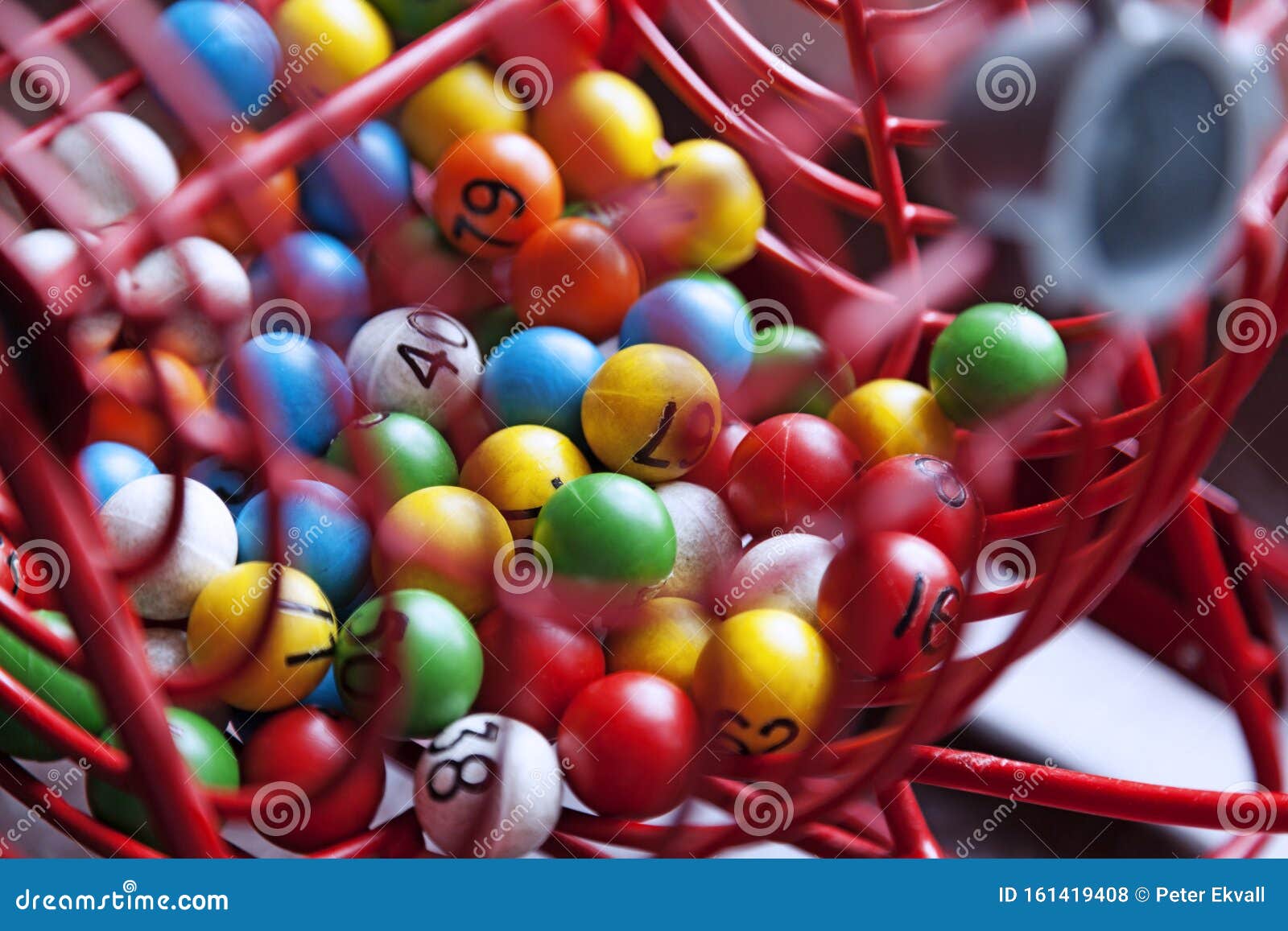 Lottery Games with Different Colored Balls Stock Photo - Image of ...