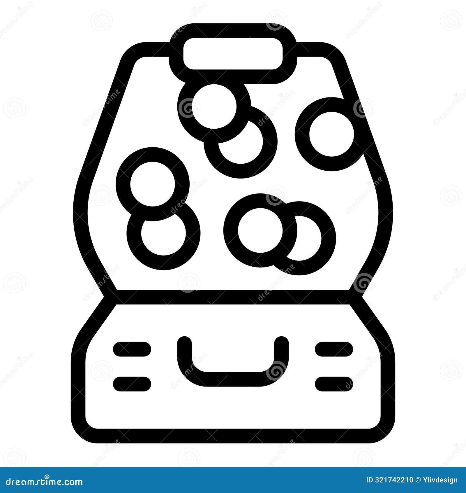 Lottery Machine Drawing Random Balls for Lotto Game Stock Vector ...