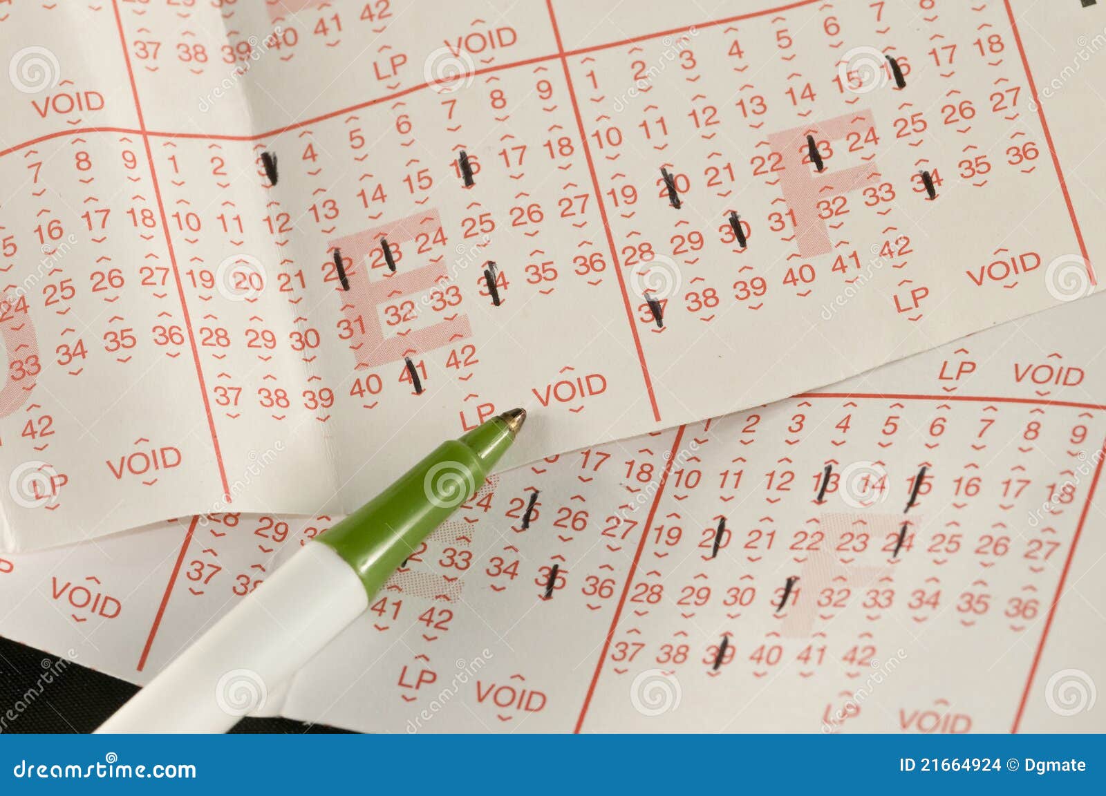 Lottery play slip stock photo. Image of probability, speculate - 21664924