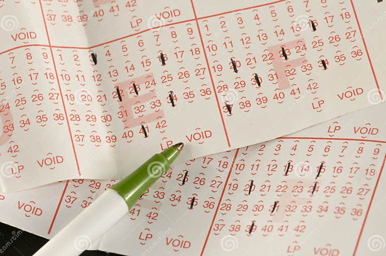 Lottery play slip stock photo. Image of probability, speculate - 21664924