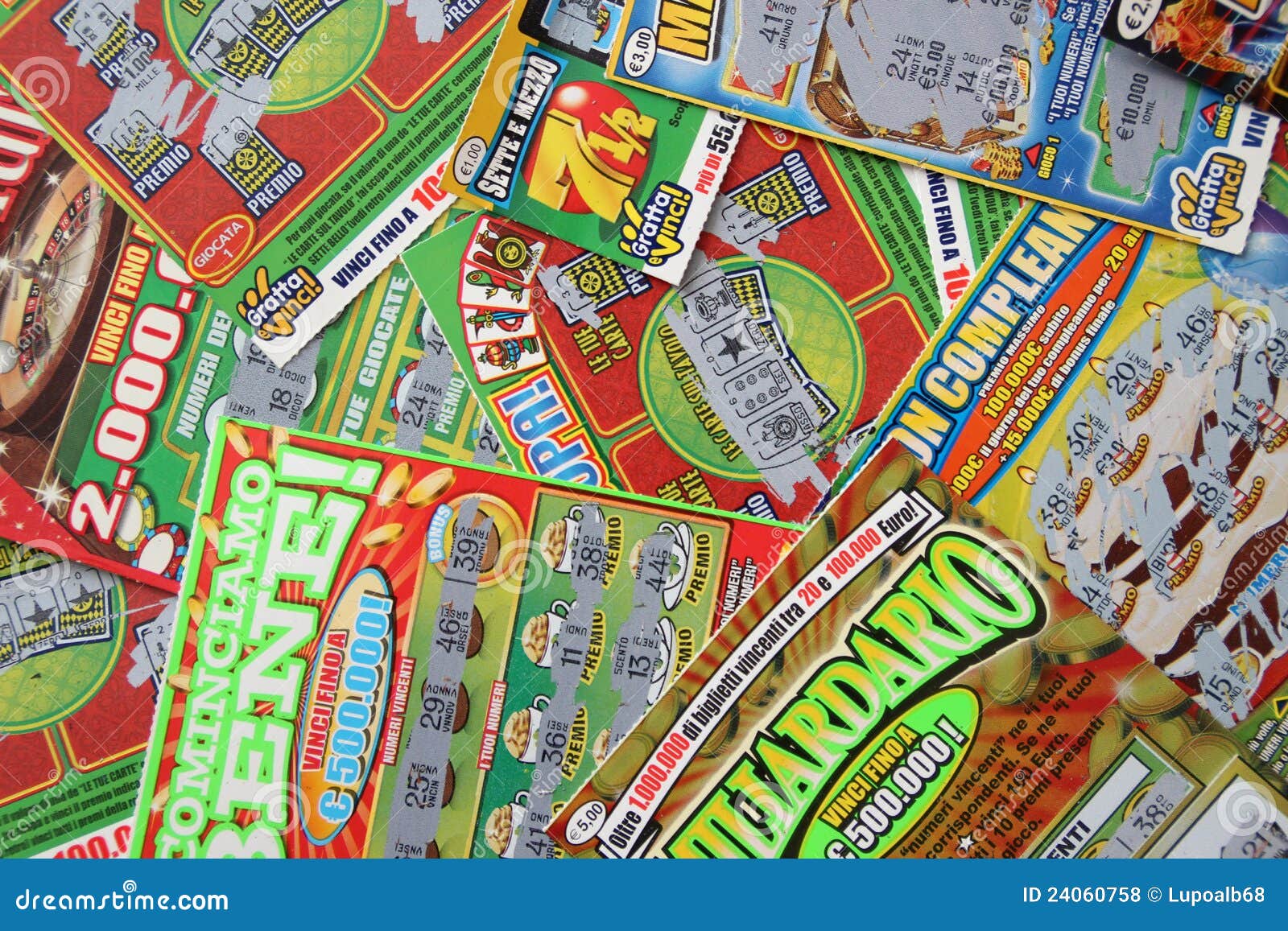 Lottery scratchcards editorial stock photo. Image of scratch - 24060758