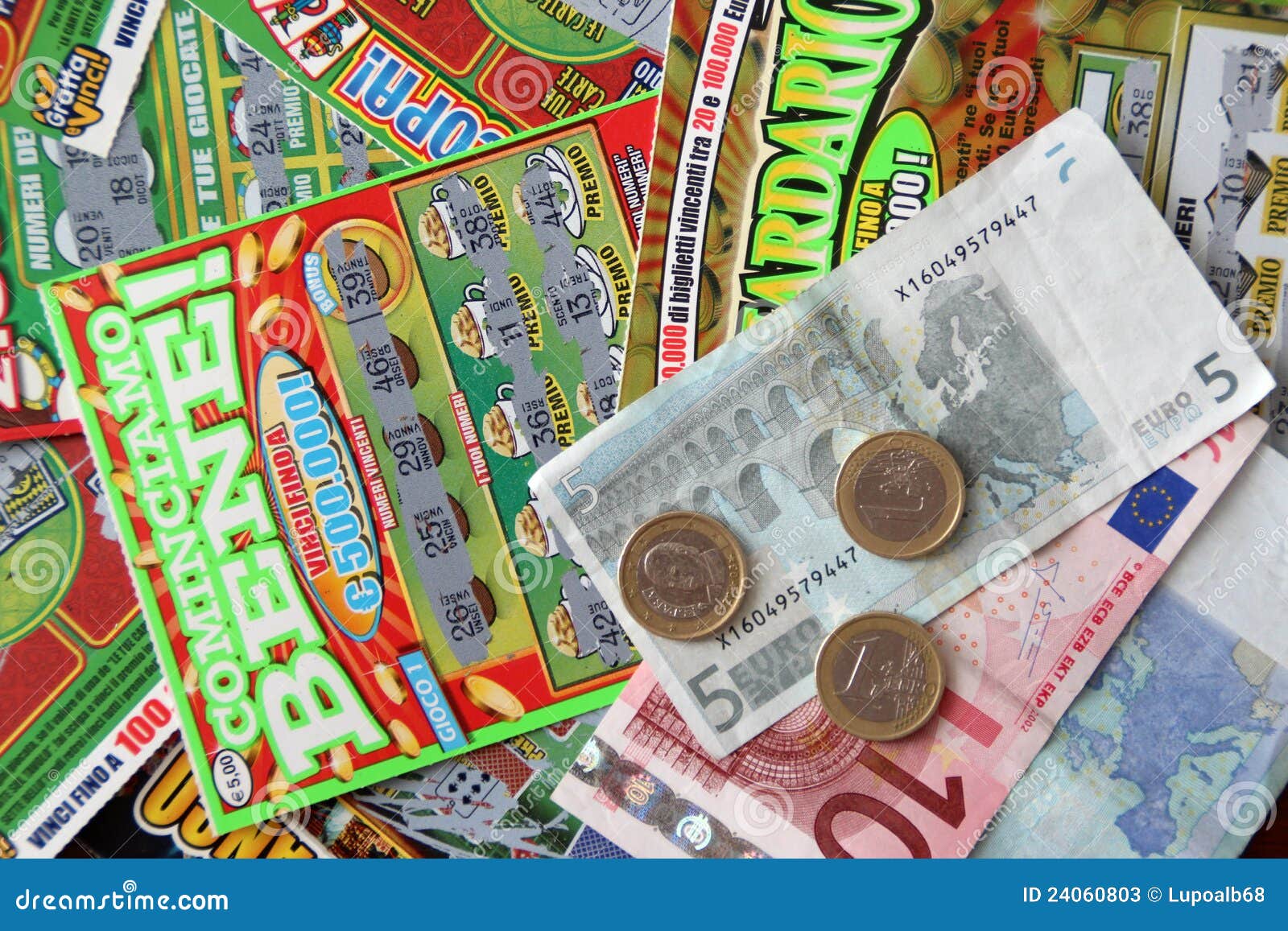 Lottery scratchcards editorial stock photo. Image of lotteries - 24060803