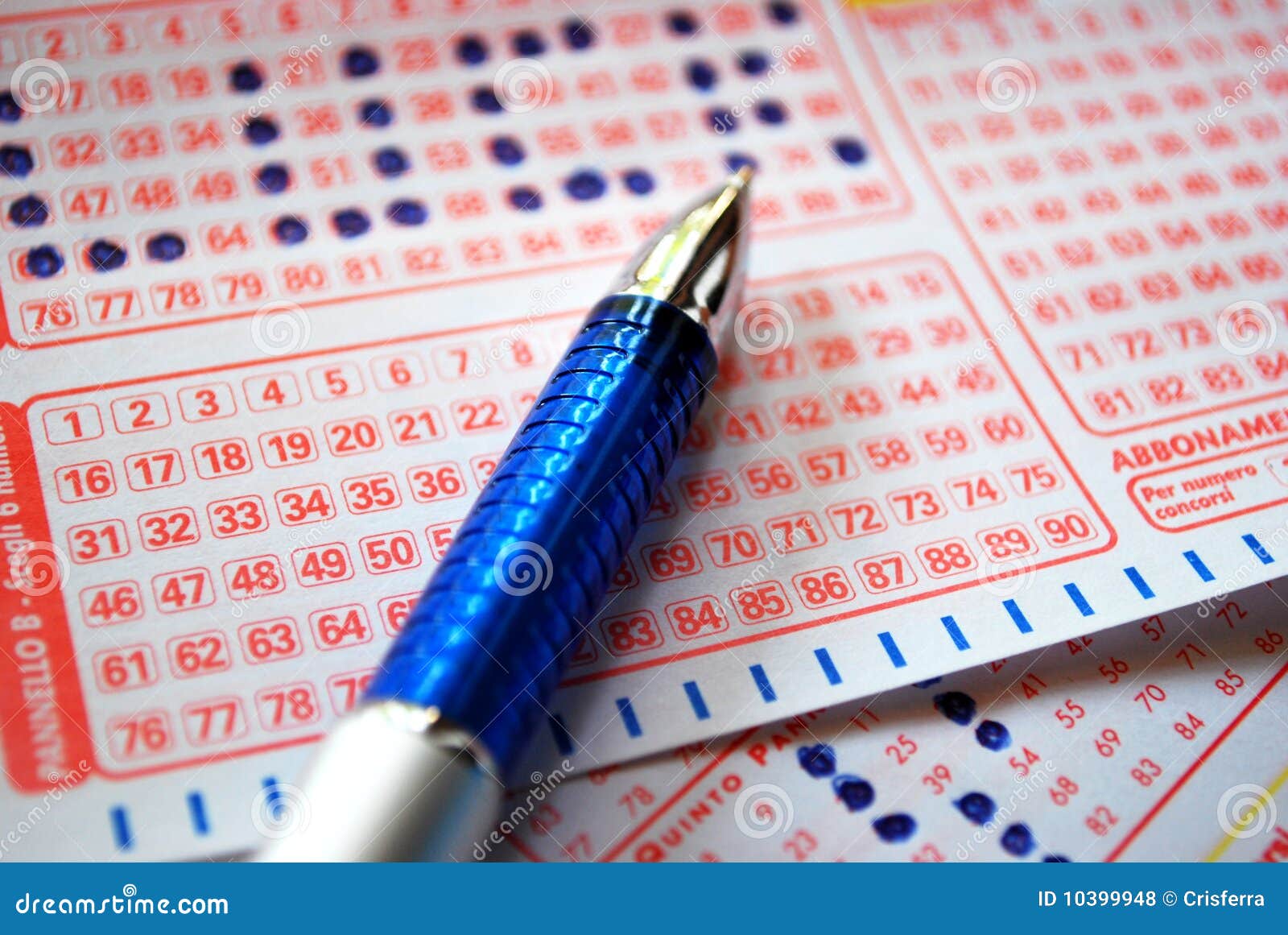 Lottery ticket stock photo. Image of gambling, number - 10399948