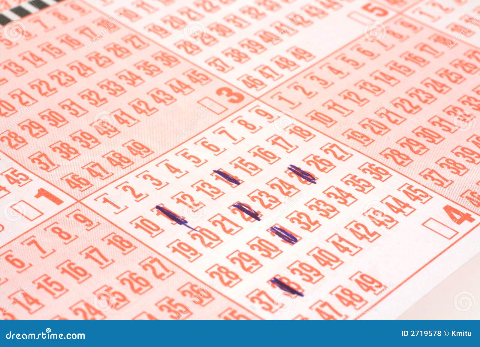 Lottery ticket stock photo. Image of choice, sheet, game - 2719578