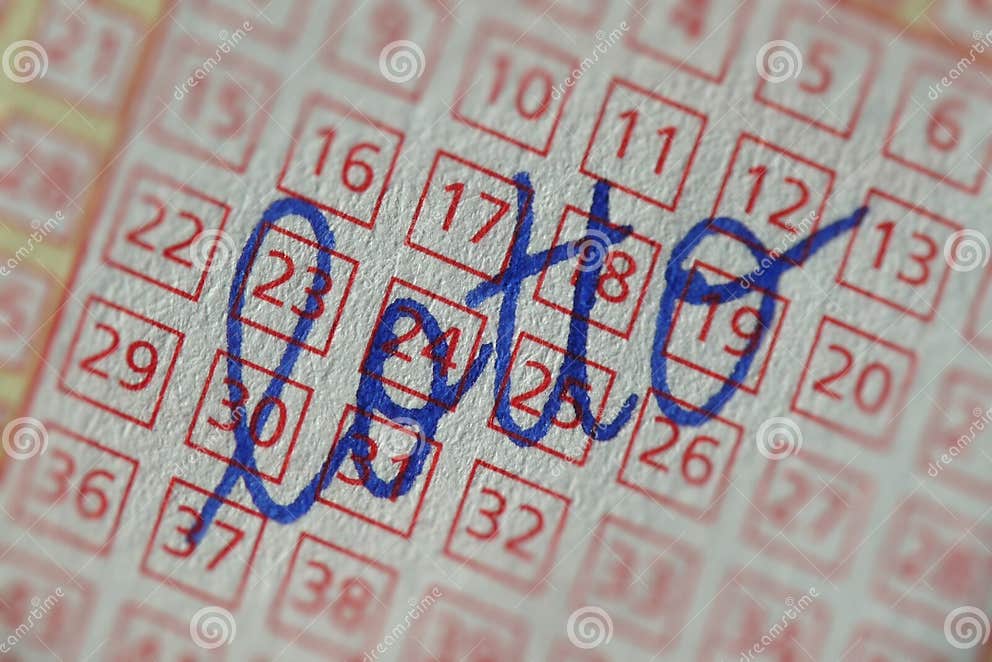 Lottery Ticket with Writing Stock Image - Image of writing, abstract ...