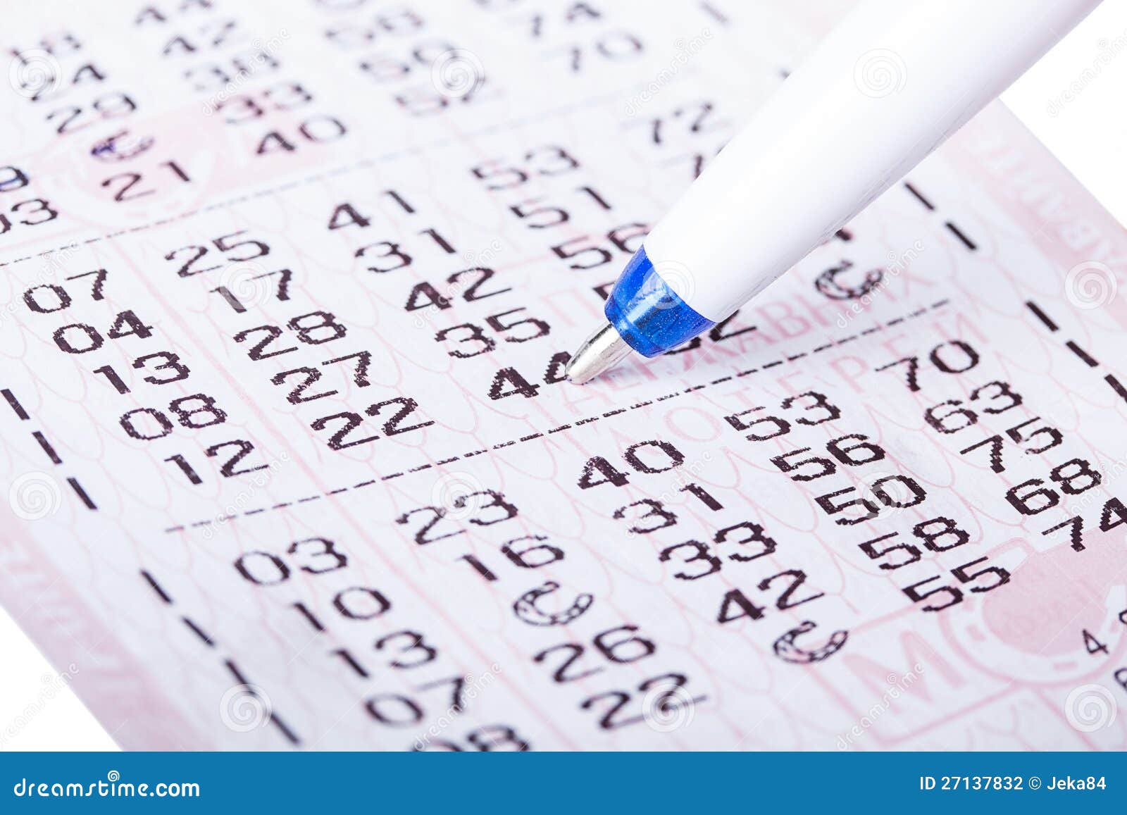 Lotto ticket stock photo. Image of success, lotto, lottery - 27137832