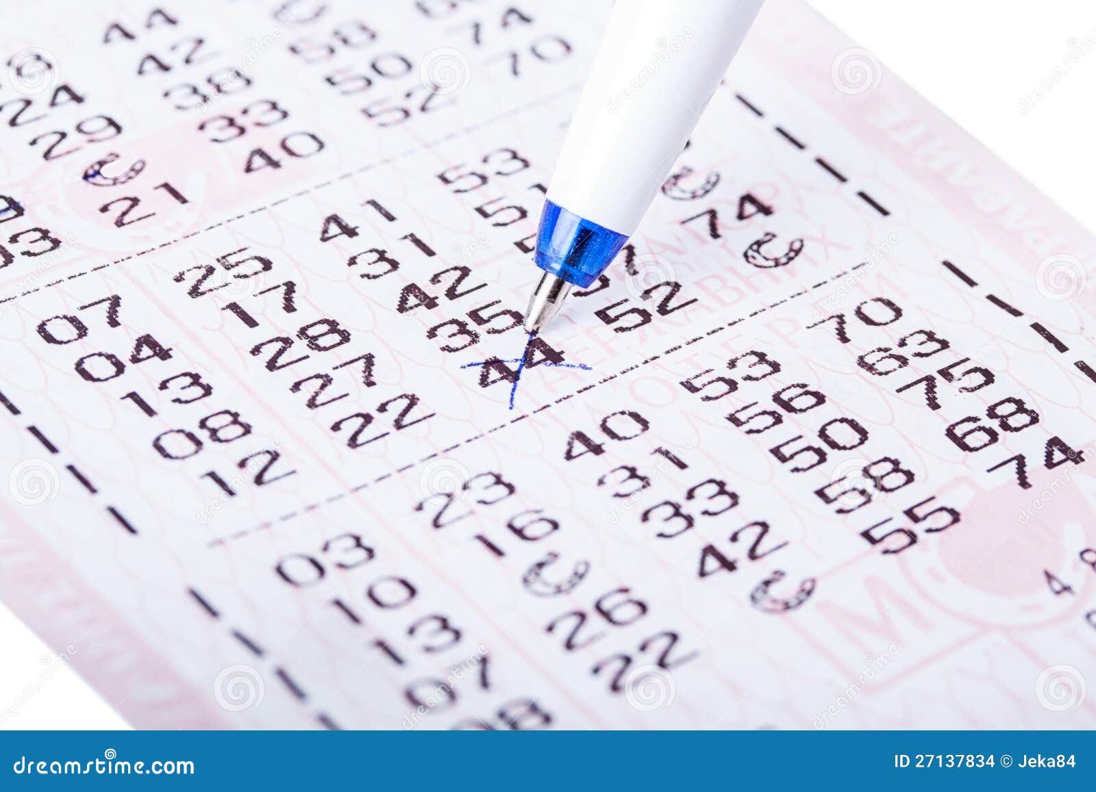 Lotto ticket stock photo. Image of coupon, lotto, closeup - 27137834