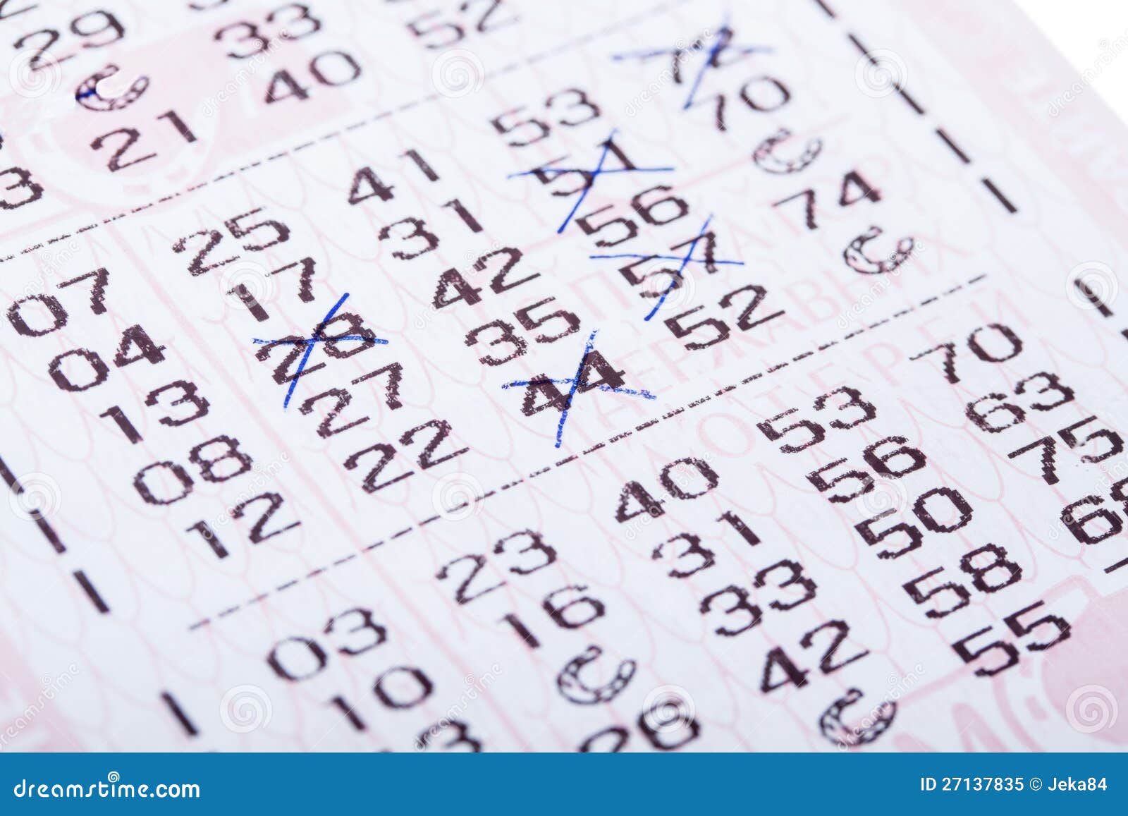 Lotto ticket stock image. Image of winner, number, ticket - 27137835