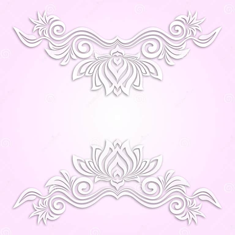 3d Lotus Flower Background Pattern Stock Vector - Illustration of ...