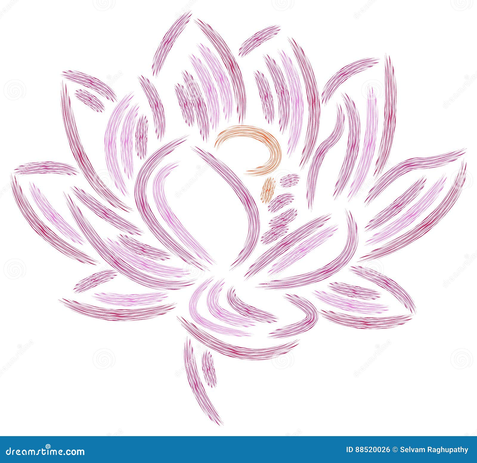 Lotus abstract stock vector. Illustration of bloom, element - 88520026