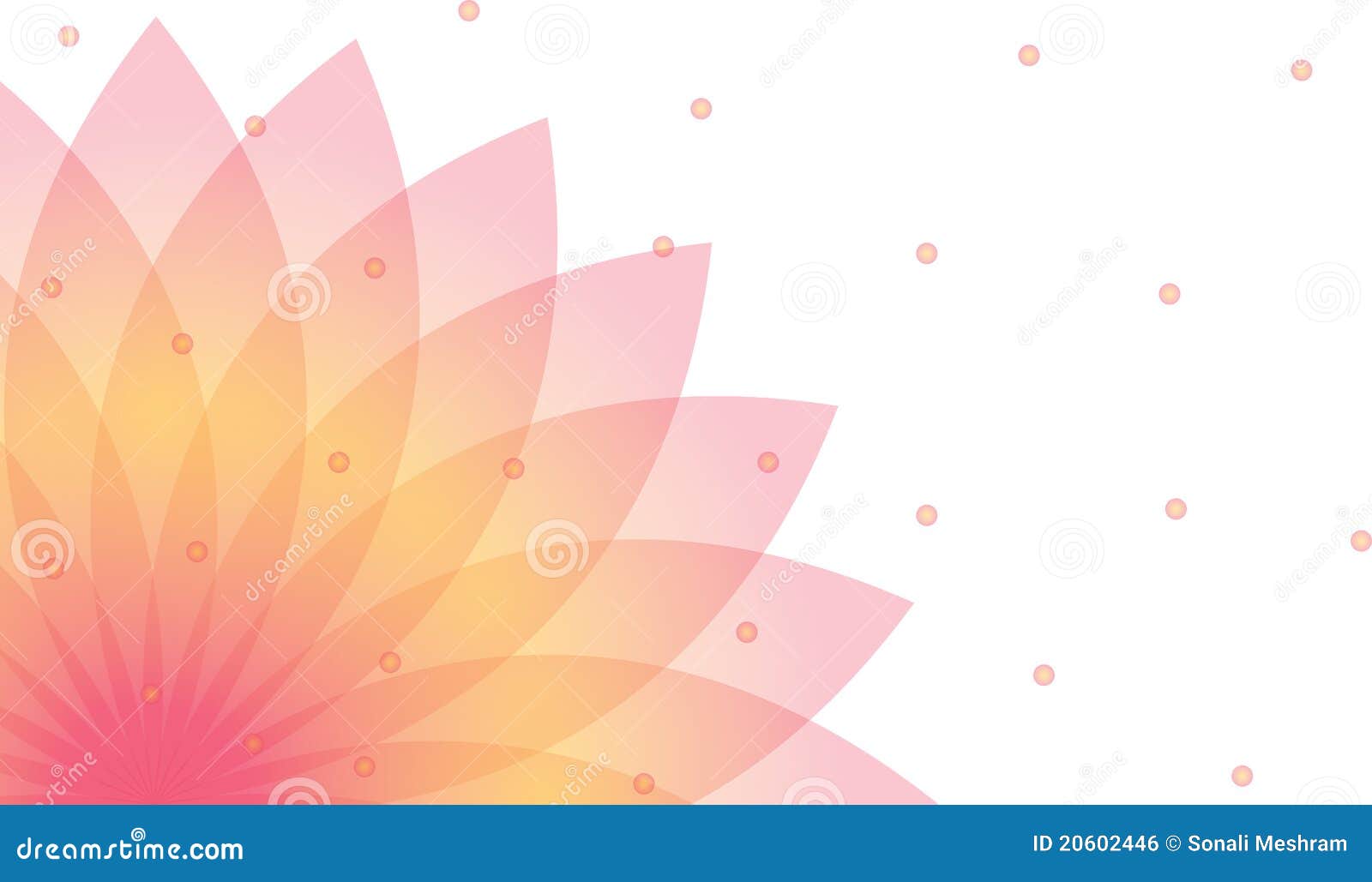 Lotus background stock vector. Illustration of orange - 20602446