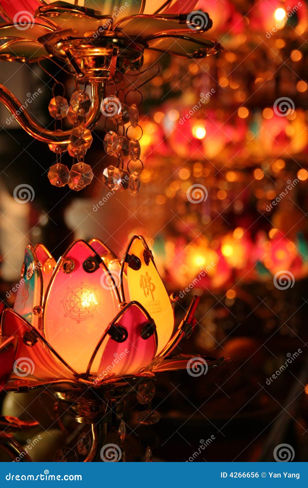 Lotus Candle in Budish Temple Stock Photo - Image of shan, budish: 4266656