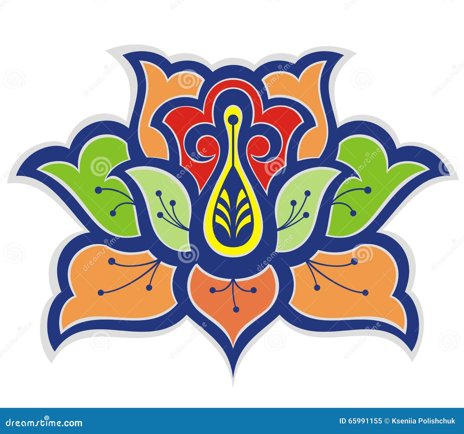 Lotus design stock vector. Illustration of stylized, abstract - 65991155