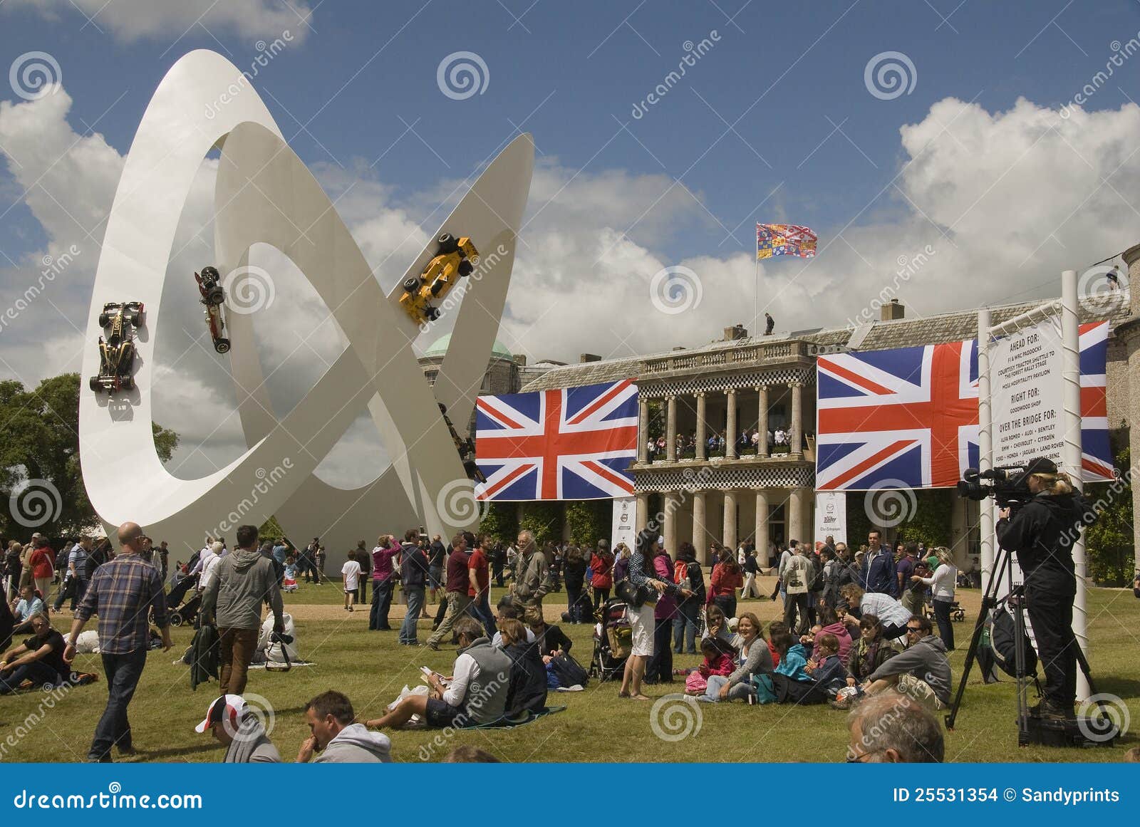 The Lotus Display in Front of Goodwood House. Editorial Stock Image ...
