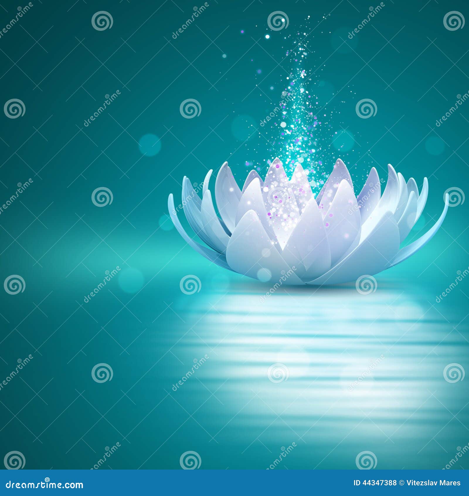 Lotus flower stock illustration. Illustration of meditation - 44347388