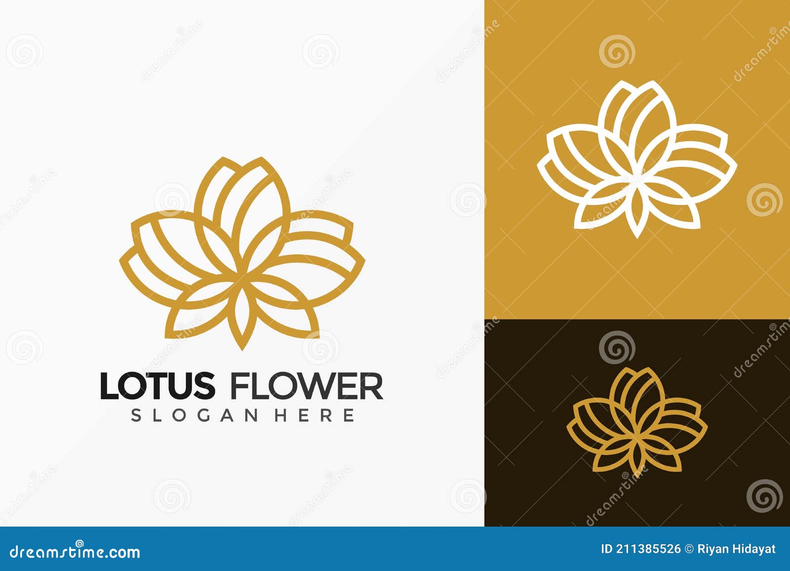 Lotus Flower Creative Logo Design. Modern Idea Logos Designs Vector ...