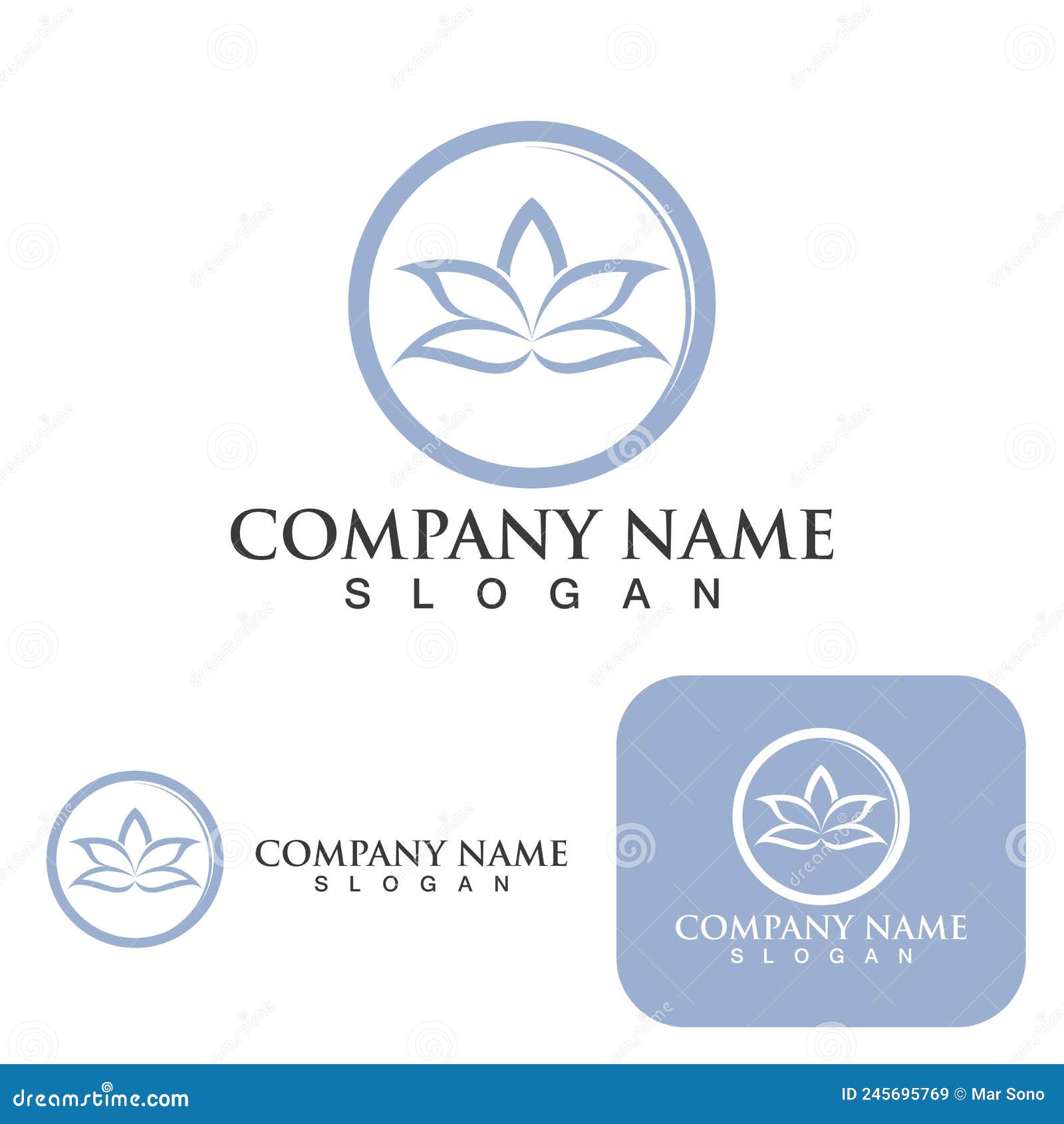 Lotus Flower Logo and Symbol Vector Stock Vector - Illustration of ...