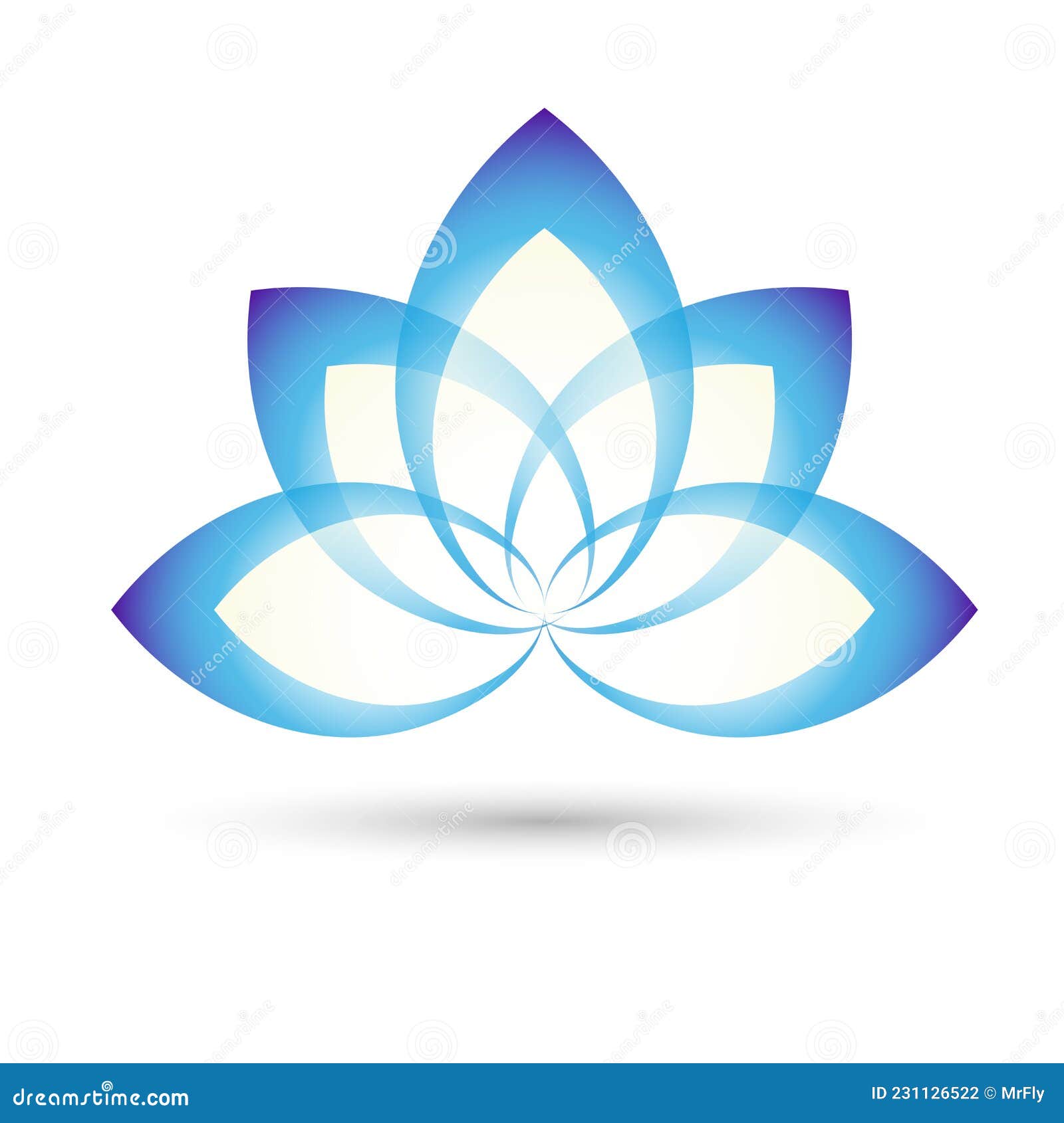 Blue Lotus Vector