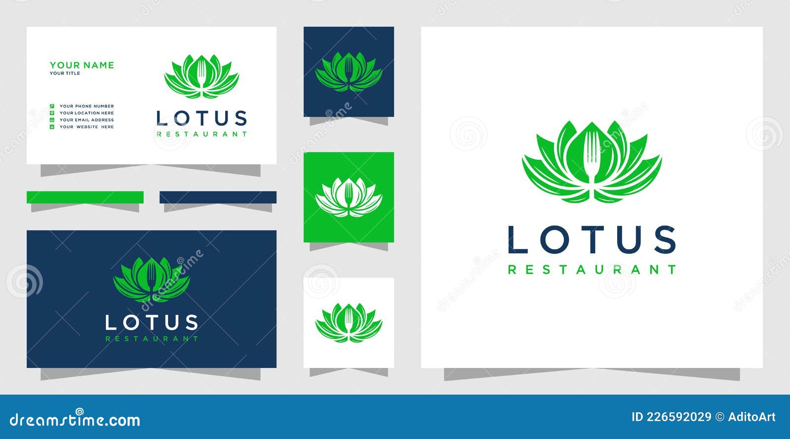 Lotus food logo design иллюстрация вектора. иллюстрации насчитывающей ...