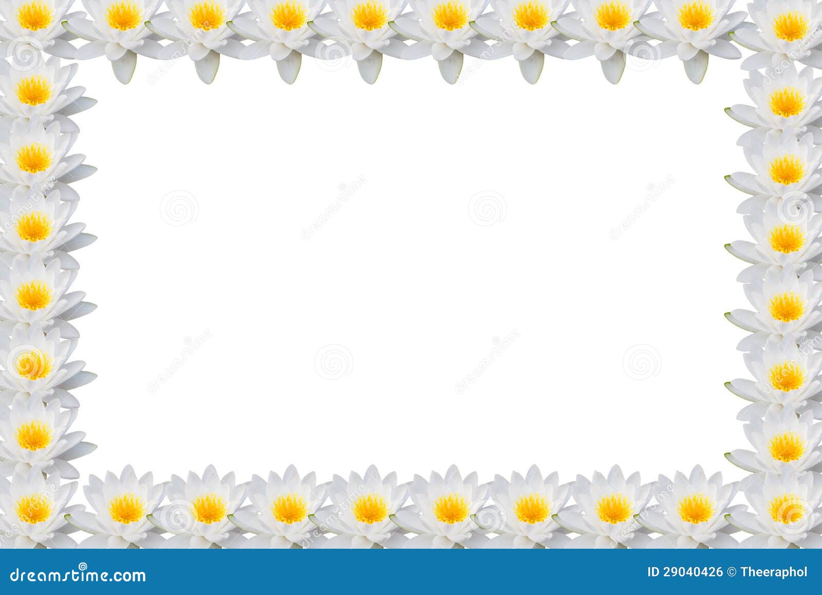 Lotus Frame Background Royalty-Free Stock Photography | CartoonDealer ...