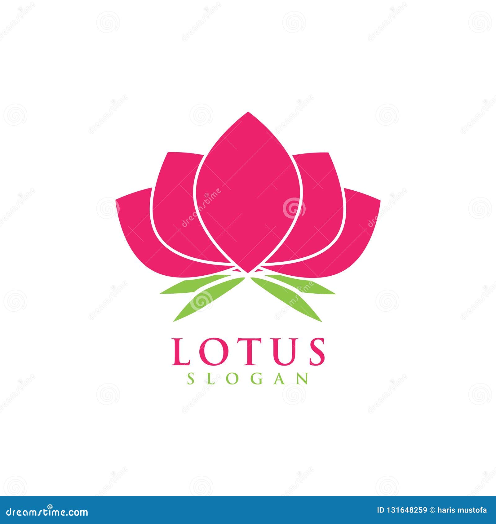 Lotus Graphic Design Template Vector Stock Vector - Illustration of ...