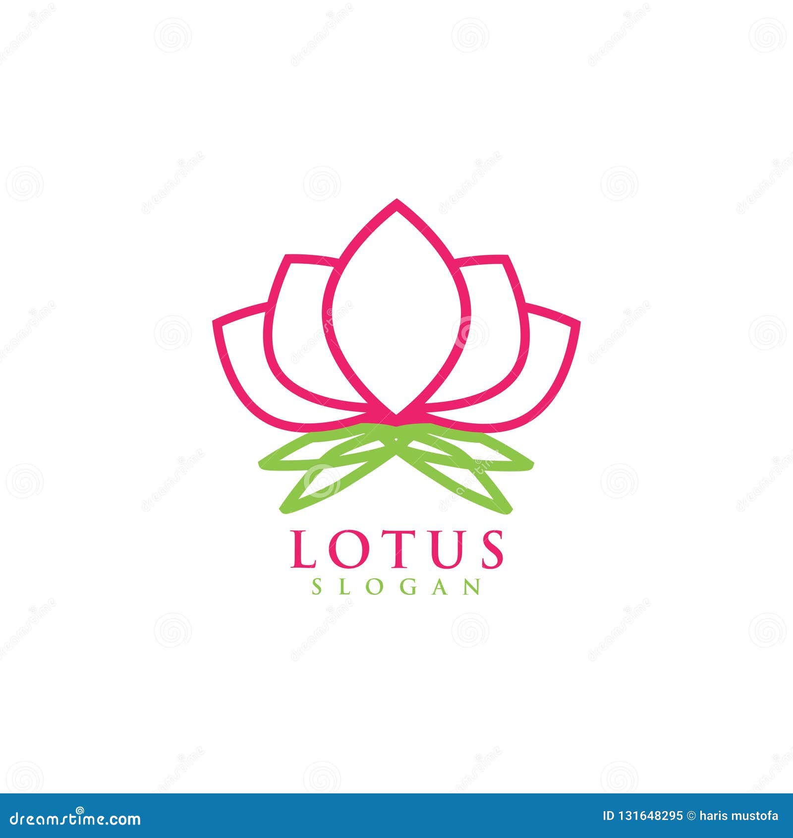 Lotus Graphic Design Template Vector Stock Vector - Illustration of ...