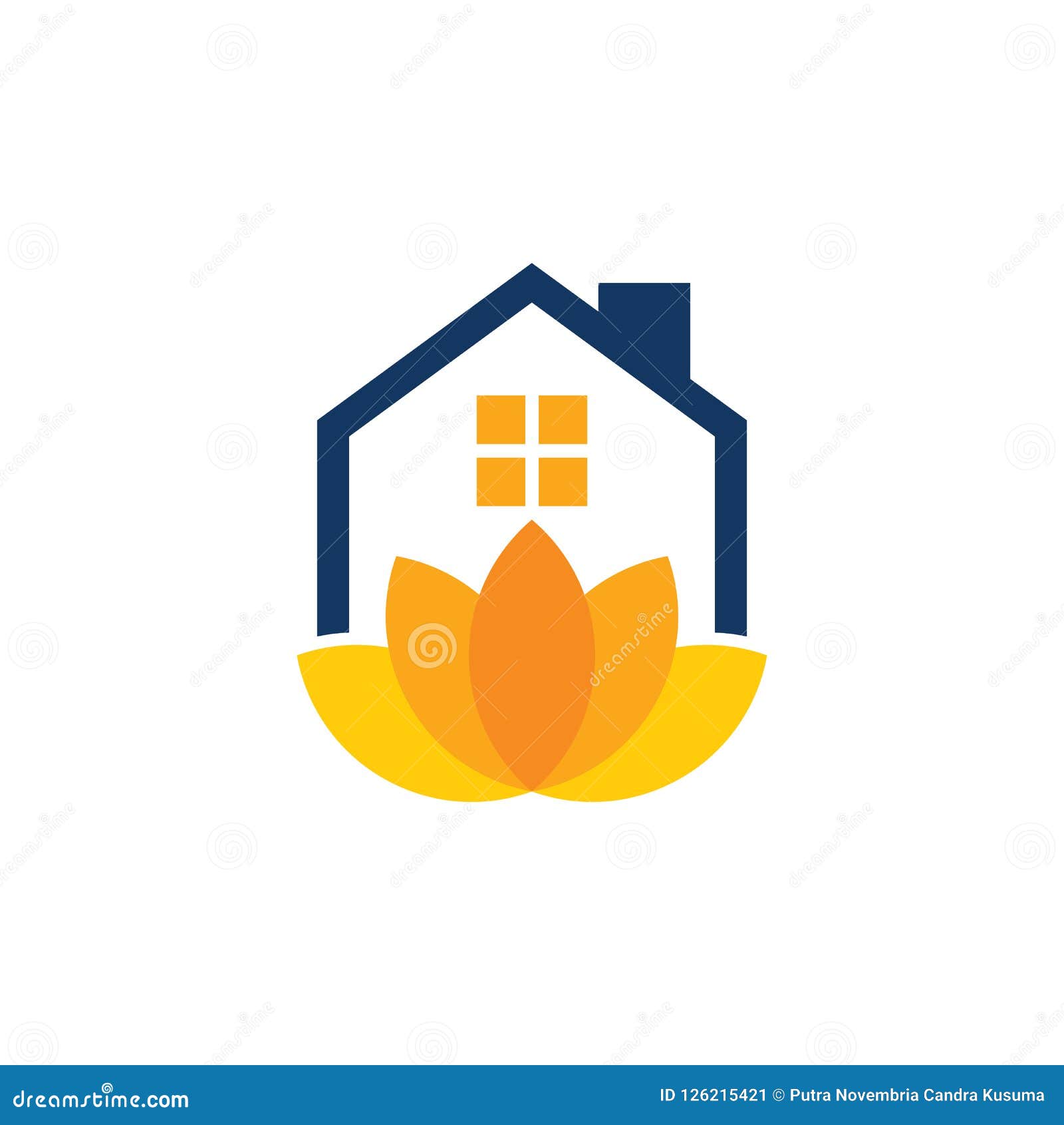 Lotus House Logo Icon Design Ilustración del Vector - Ilustración de ...