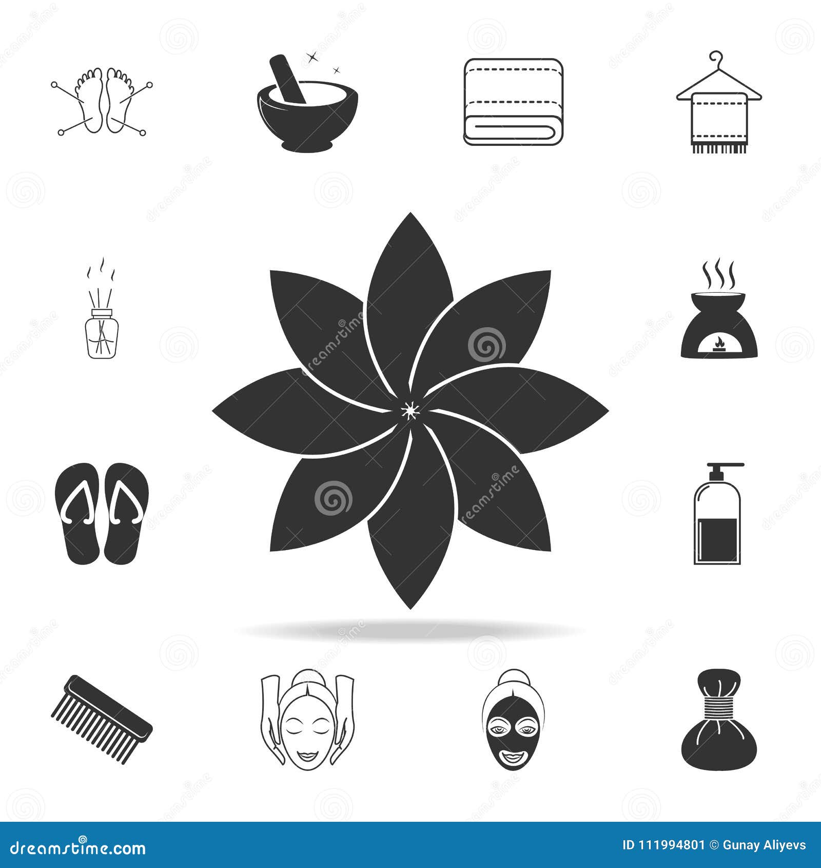Lotus Icon Detailed Set Of Spa Icons Premium Quality Graphic Design