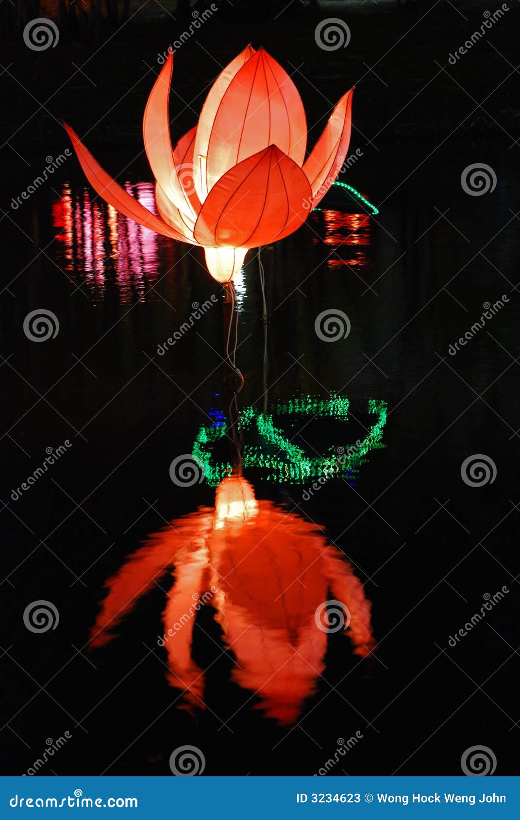 Lotus Lantern In The Gardens Royalty-Free Stock Photography ...