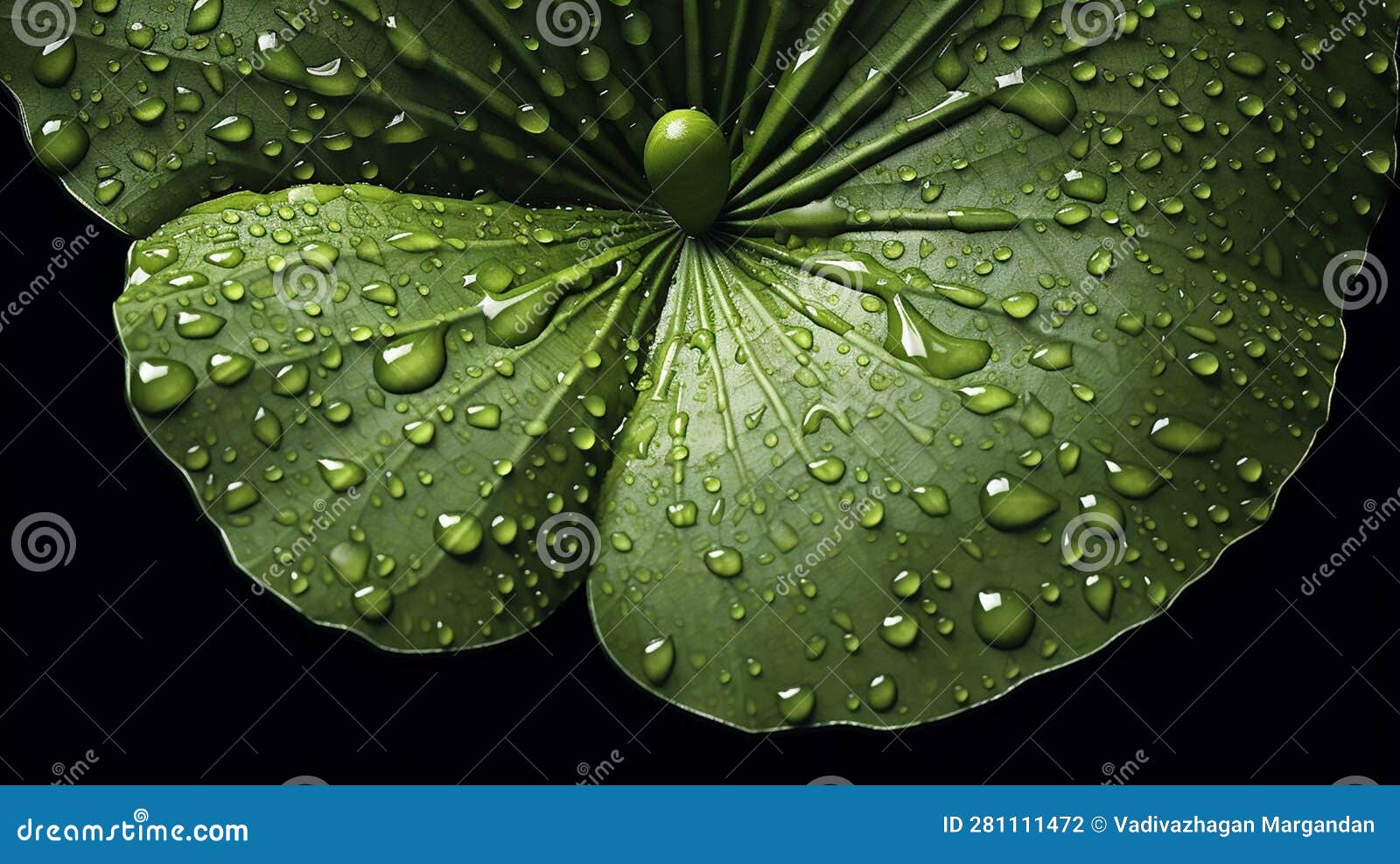 Lotus with water drop stock illustration. Illustration of drop - 281111472