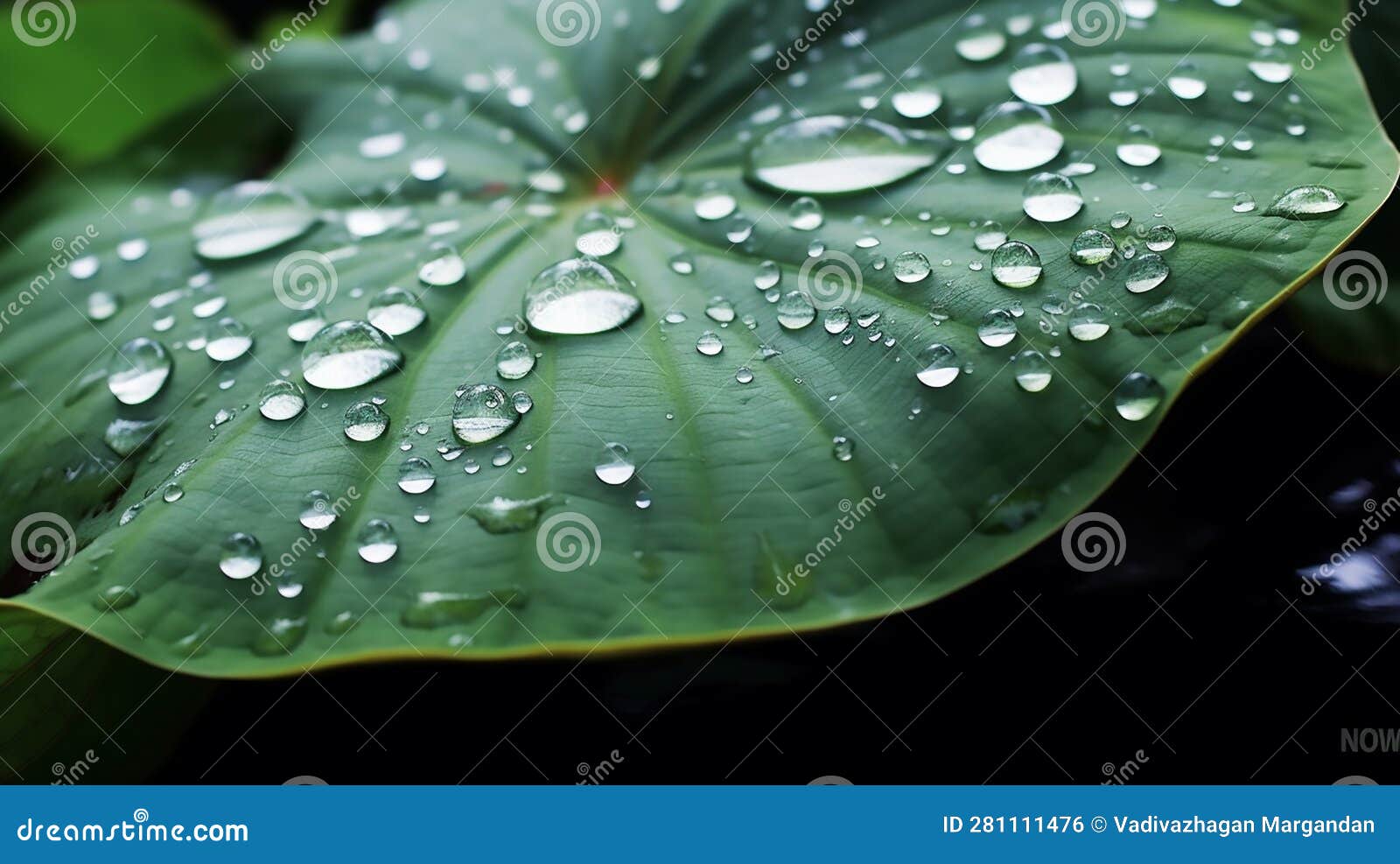 Lotus with water drop stock illustration. Illustration of flower ...