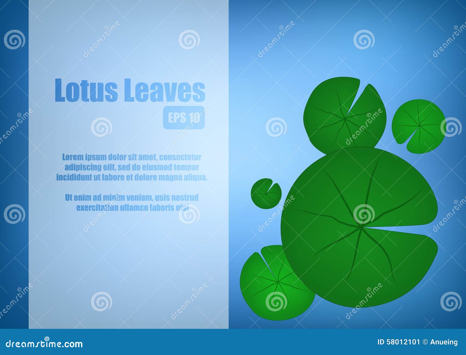 Ova-lotus Text Infographic Templates For Business Vector Illustration ...