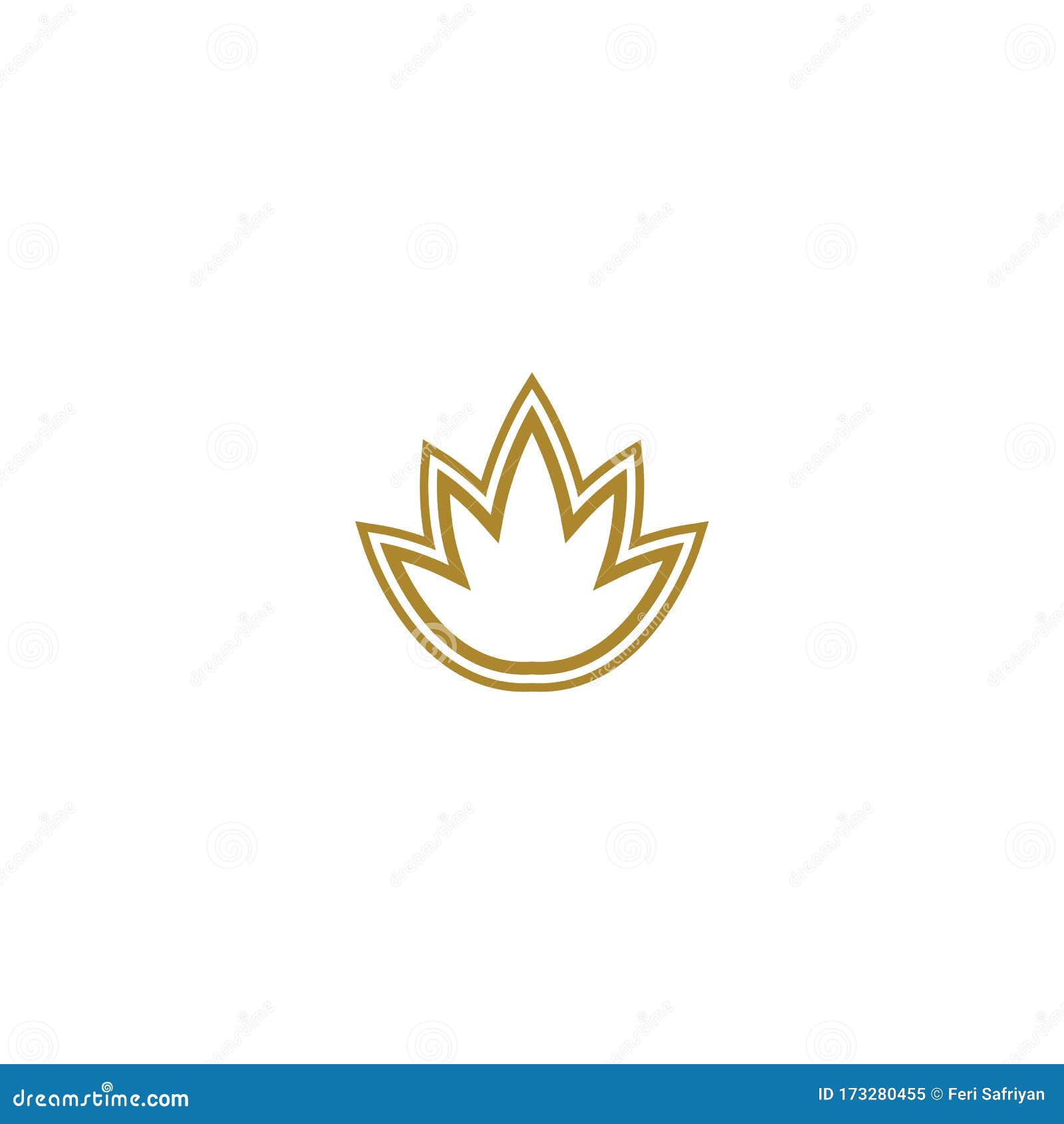 Lotus logo template stock vector. Illustration of shape - 173280455