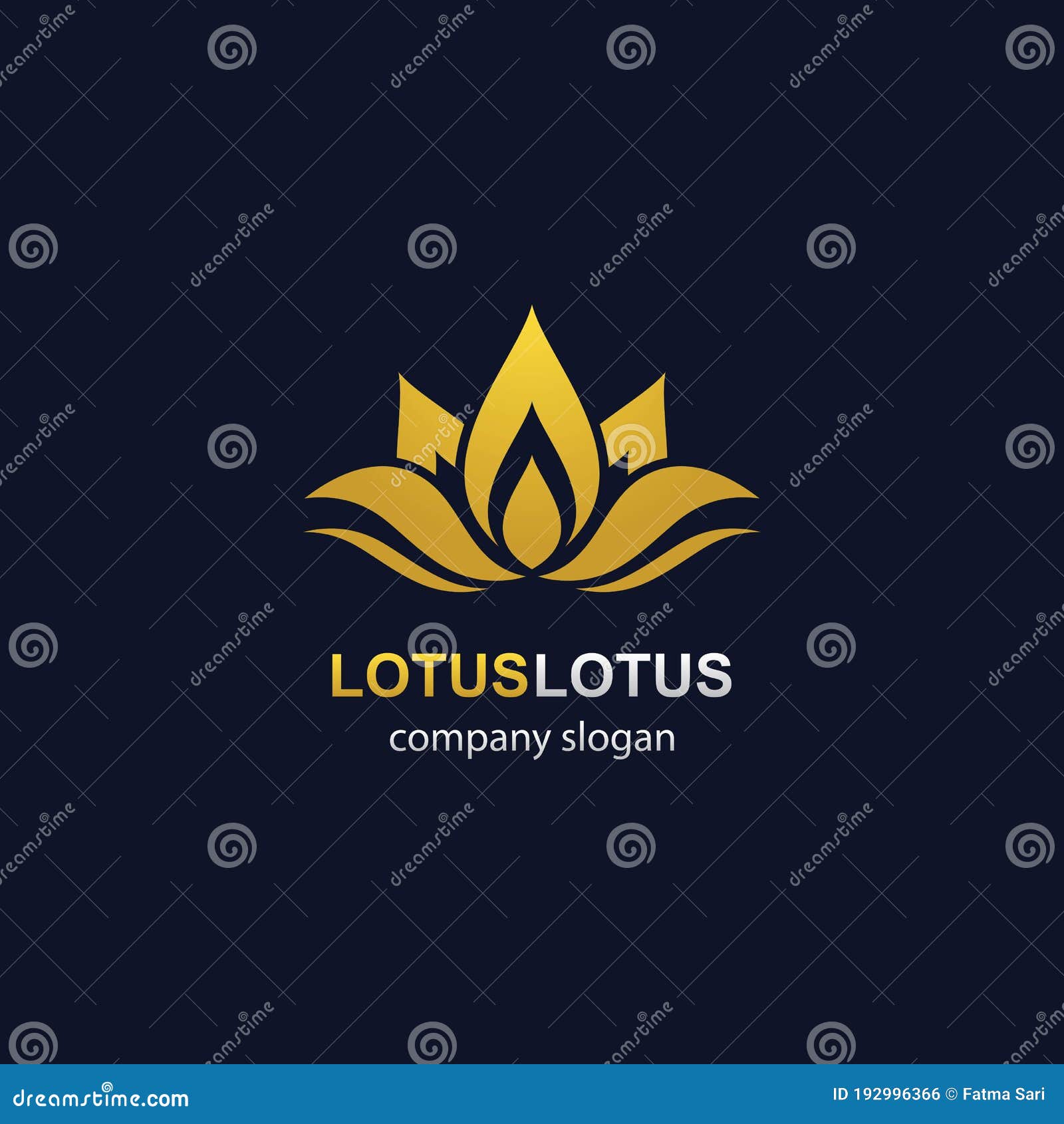 Lotus Logo Vector Illustration | CartoonDealer.com #18647052