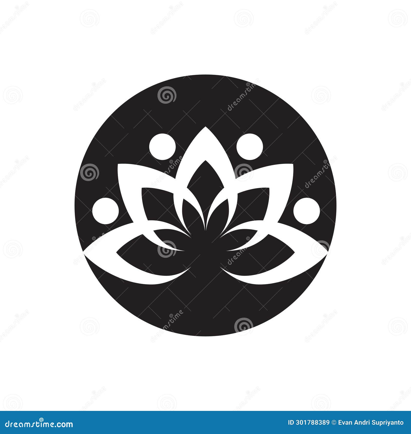 Lotus Logos Vector Template Symbol Element Nature Stock Vector ...