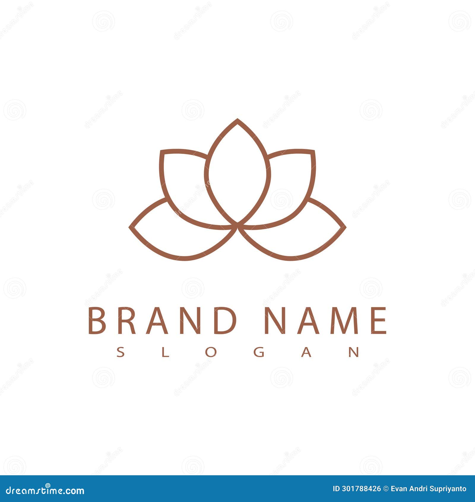 Lotus Logos Vector Template Symbol Element Nature Stock Vector ...