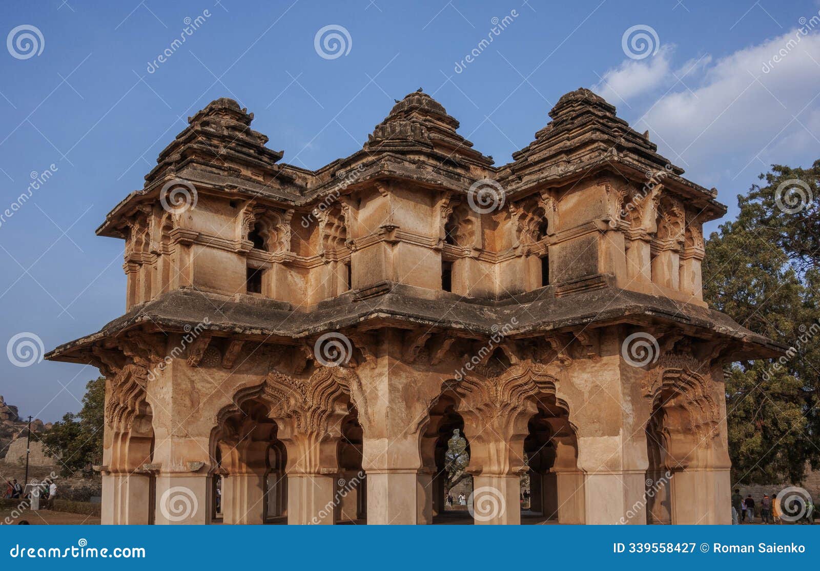 Lotus Mahal is an Architectural Masterpiece, a Two-story Structure with ...